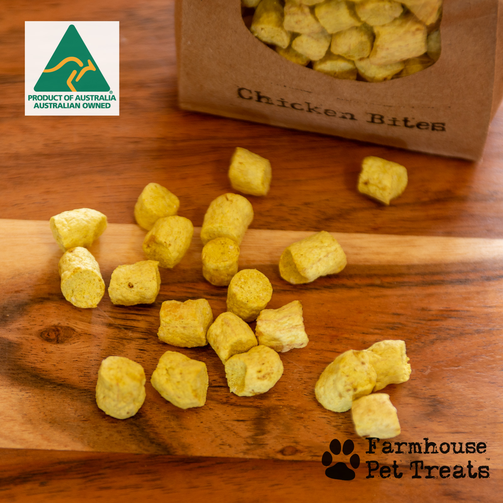 Chicken bites - Farmhouse Pet Treats | All Natural Australian Made Pet ...